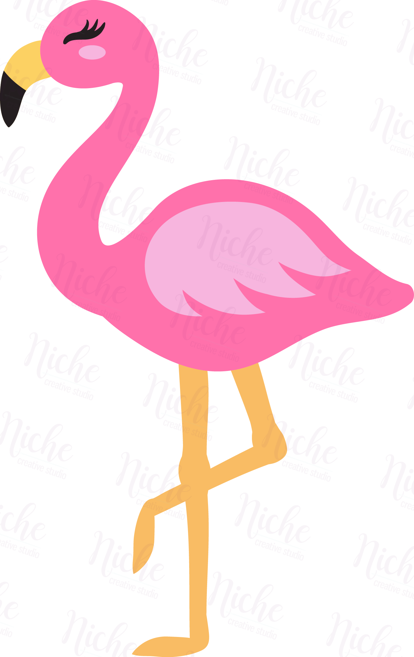-ANI1478 Flamingo Decal – Niche Creative Studio