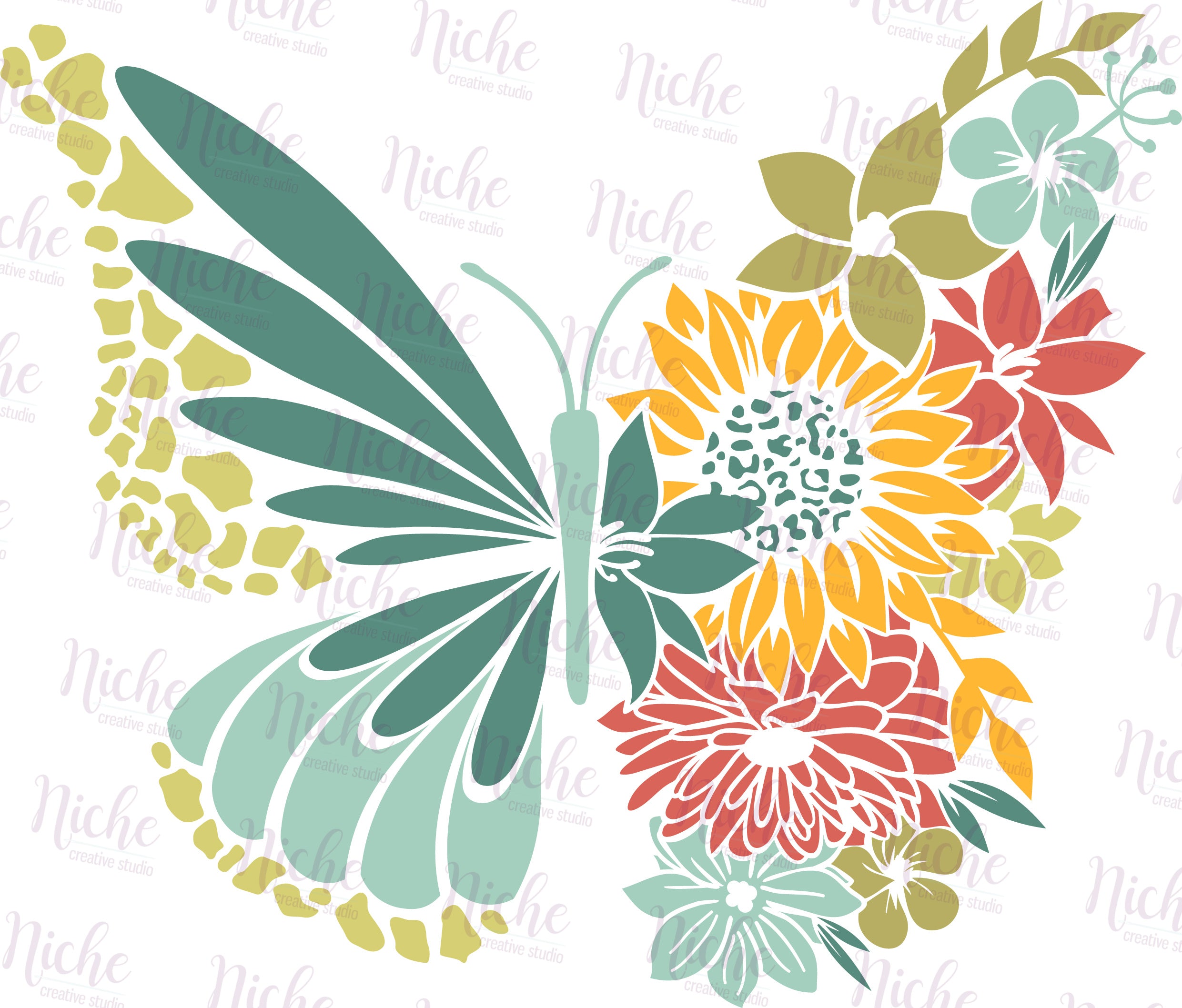 -ANI1796 Summer Butterfly Decal – Niche Creative Studio