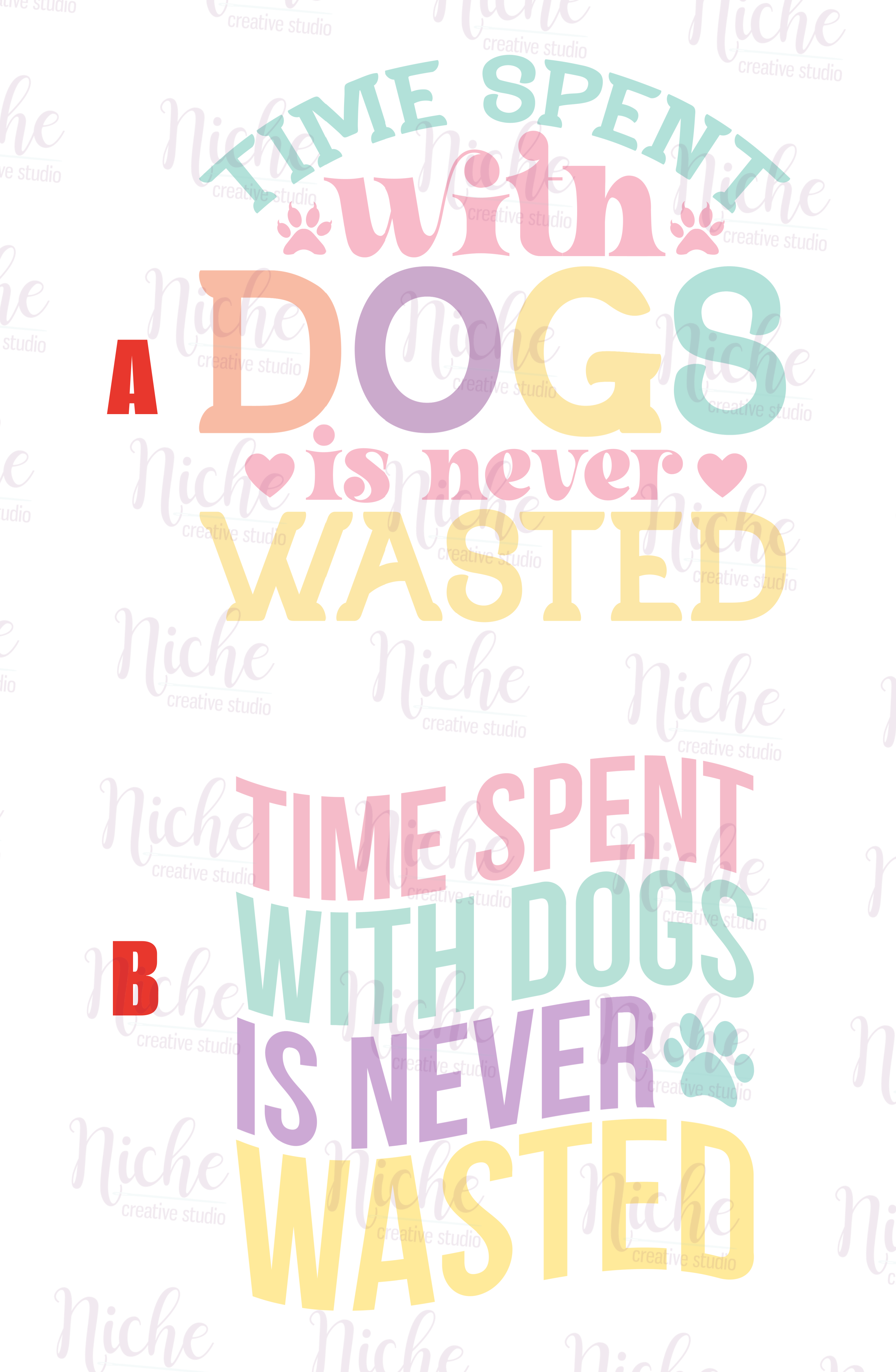 -ANI6055 Never Wasted Time Decal – Niche Creative Studio