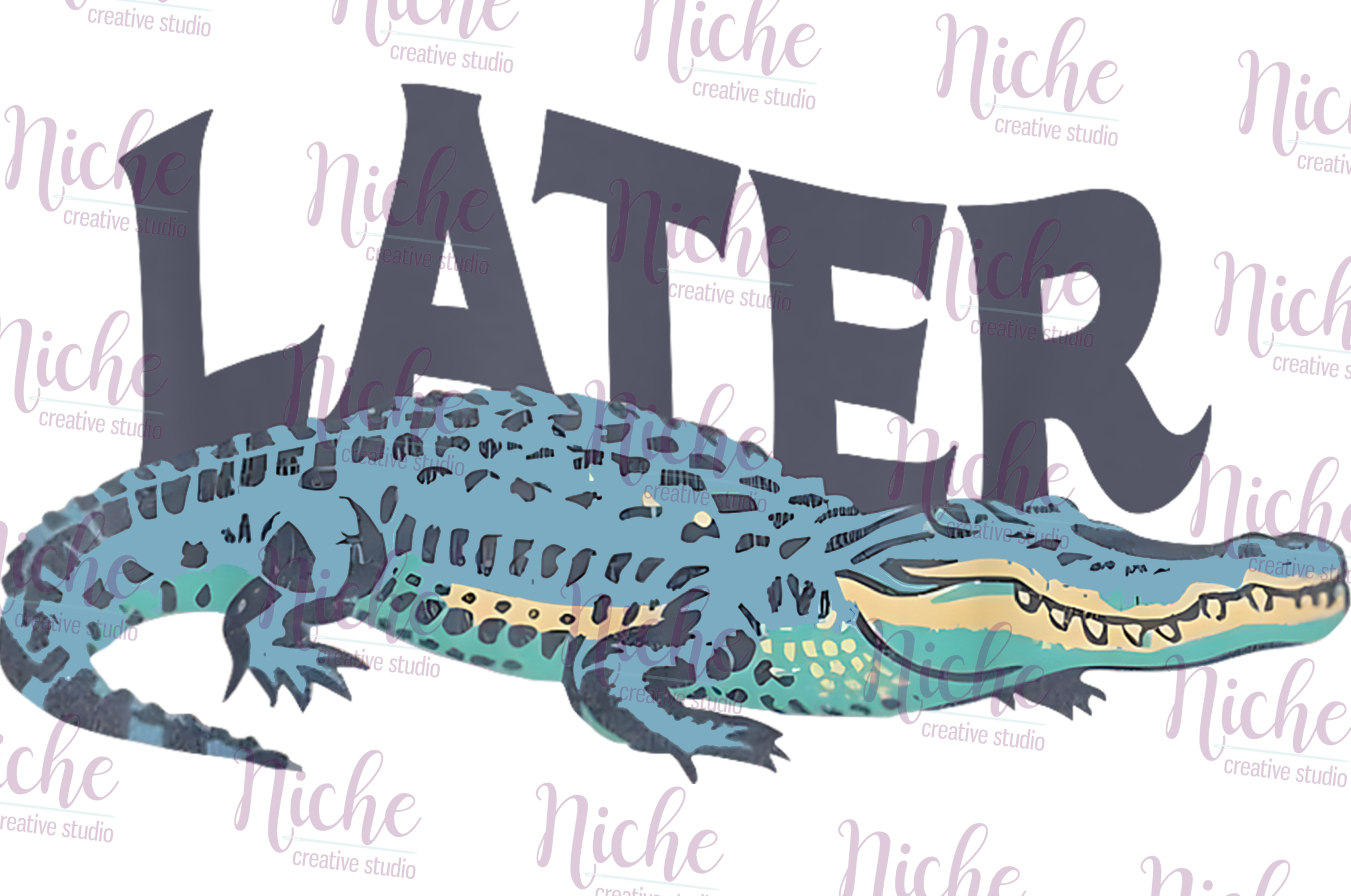 -ANI8255 Later Gator Decal – Niche Creative Studio