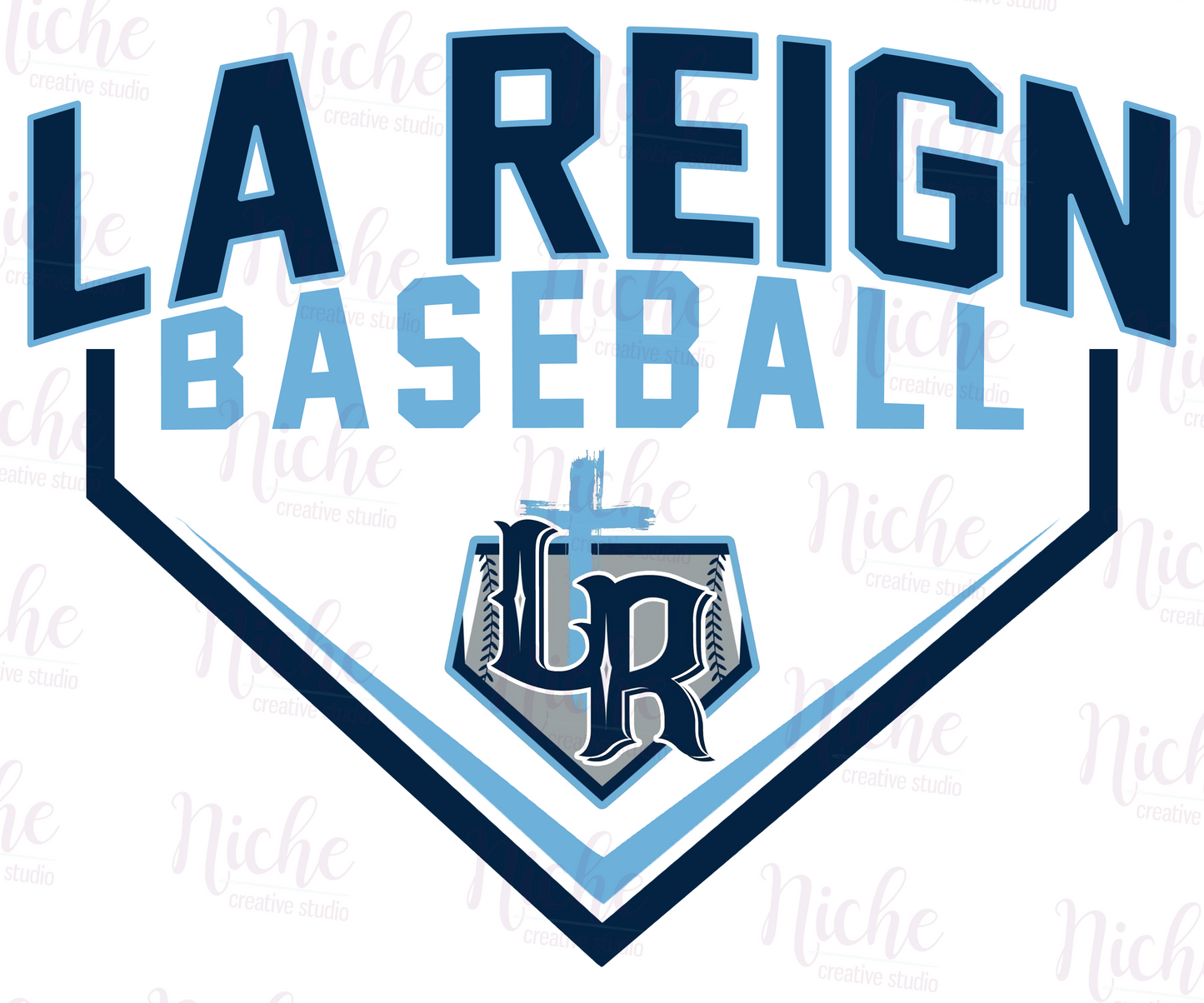-BAS1663 La Reign Baseball Home Plate Decal – Niche Creative Studio