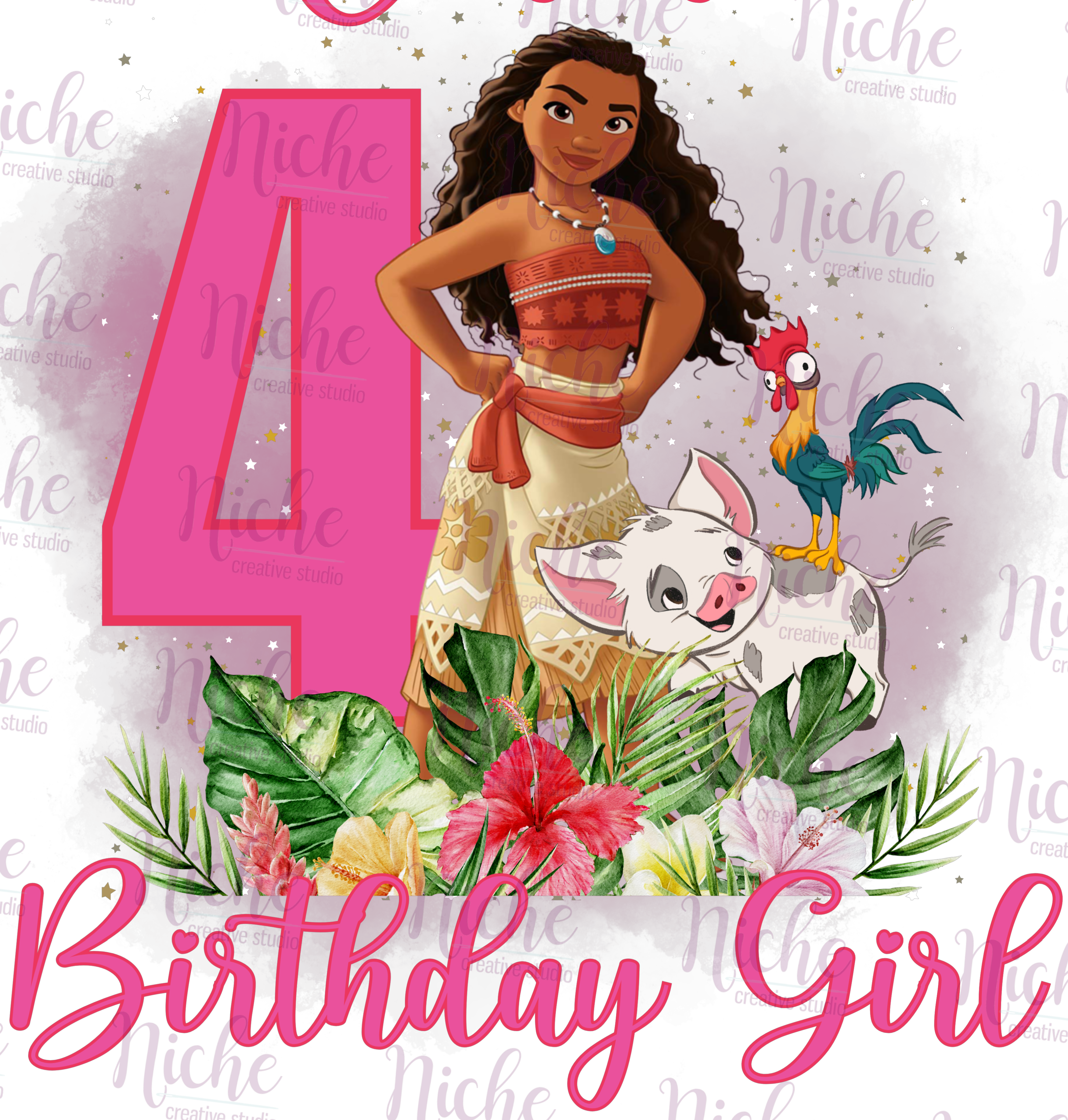 -BIR8025 Birthday Girl Moana 4 Decal – Niche Creative Studio