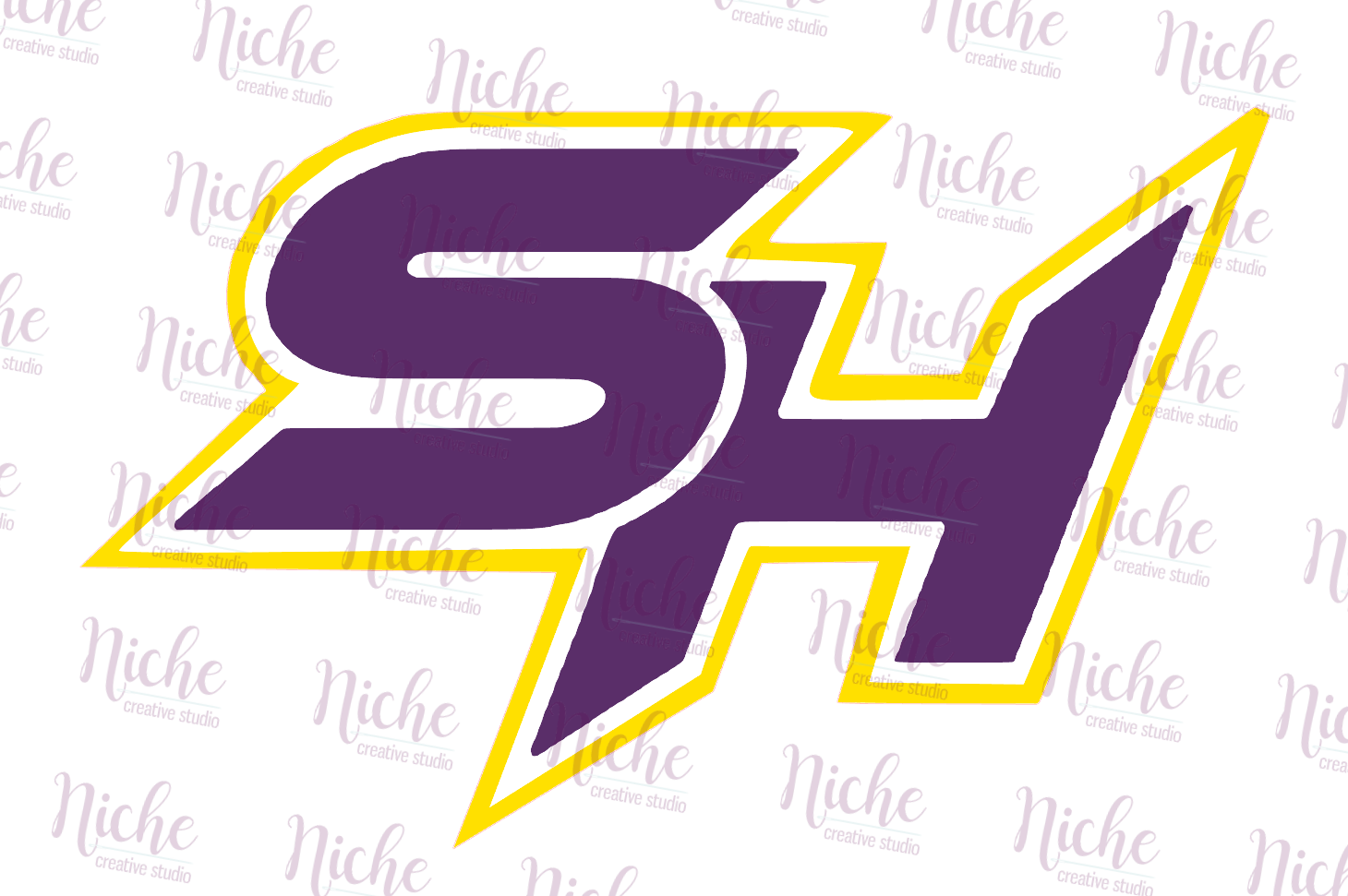 -BRO3106 SH Sam Houston Broncos Decal – Niche Creative Studio