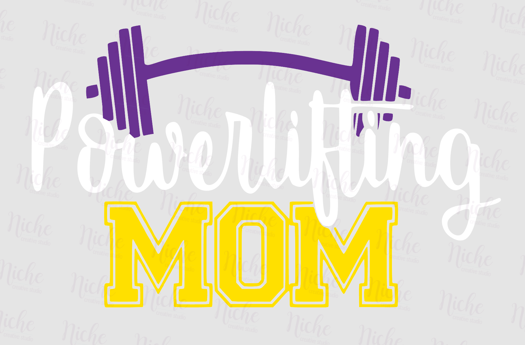 -BRO3110 Powerlifting Mom Decal – Niche Creative Studio