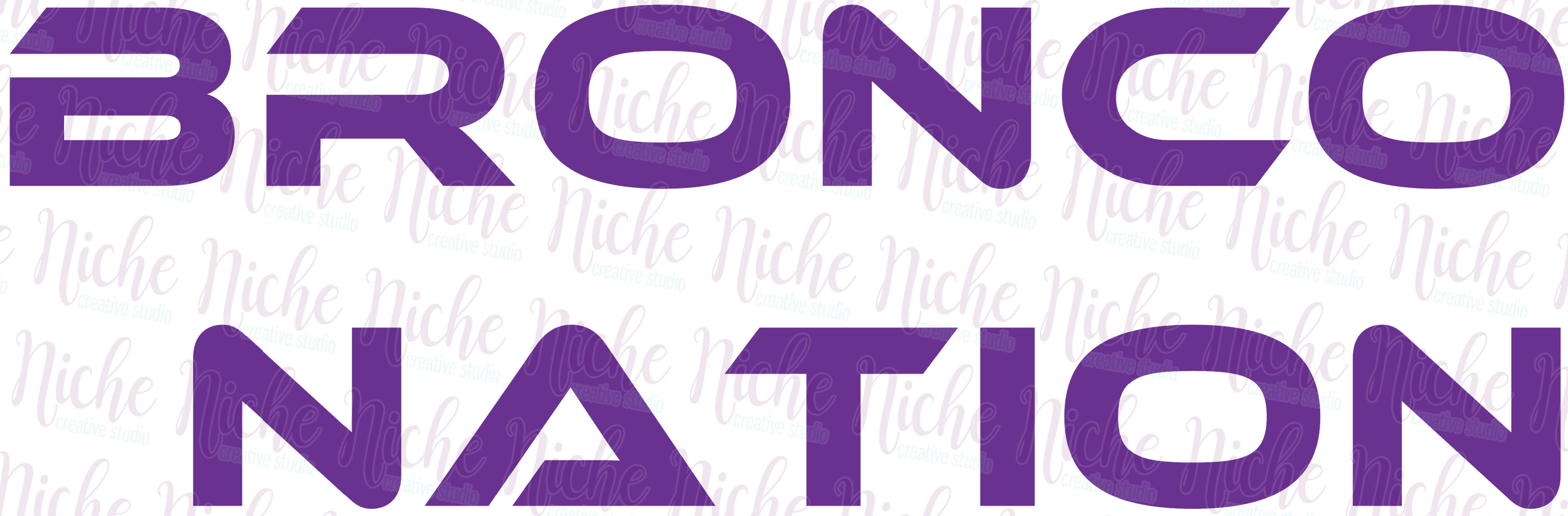 -BRO8460 Bronco Nation Decal – Niche Creative Studio