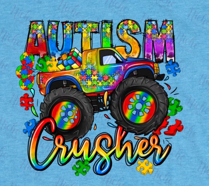 - CAU2864 Autism Crusher Decal – Niche Creative Studio