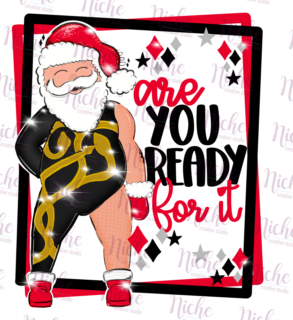-CHR6008 Santa Decal – Niche Creative Studio
