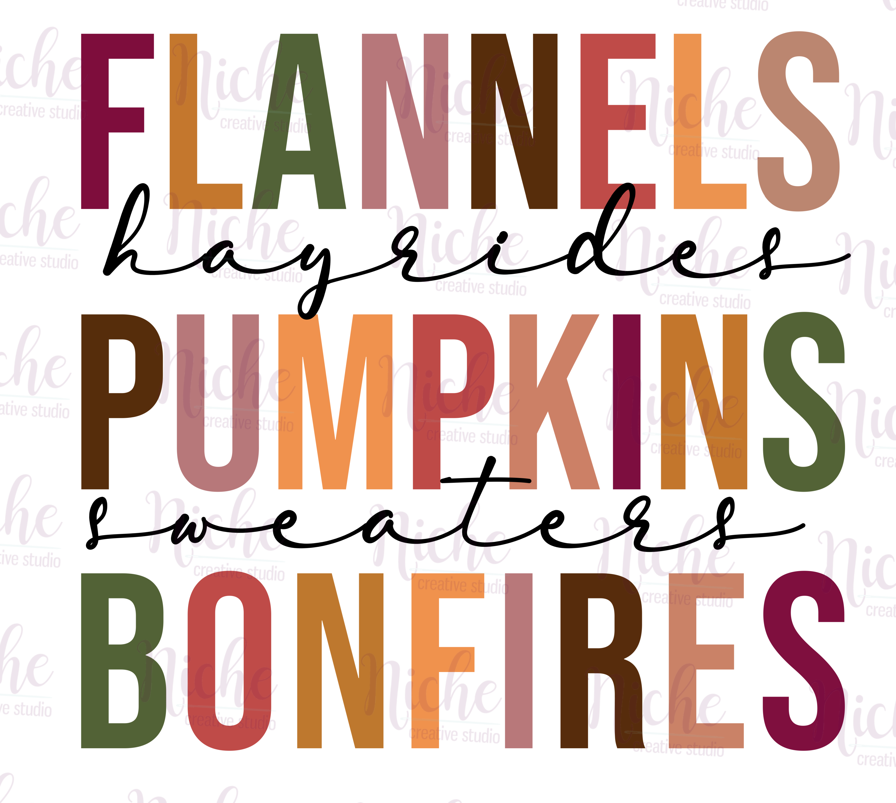 -FAL2643 Flannels Pumpkins Bonfires Decal – Niche Creative Studio