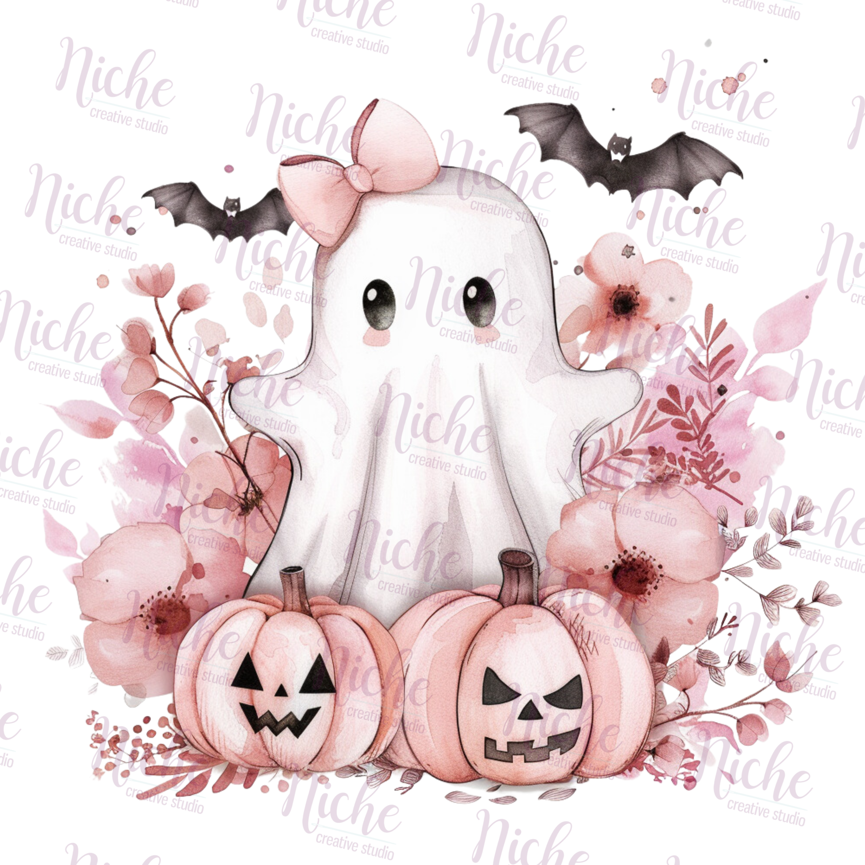 -HAL5358 Pink Ghost Decal – Niche Creative Studio