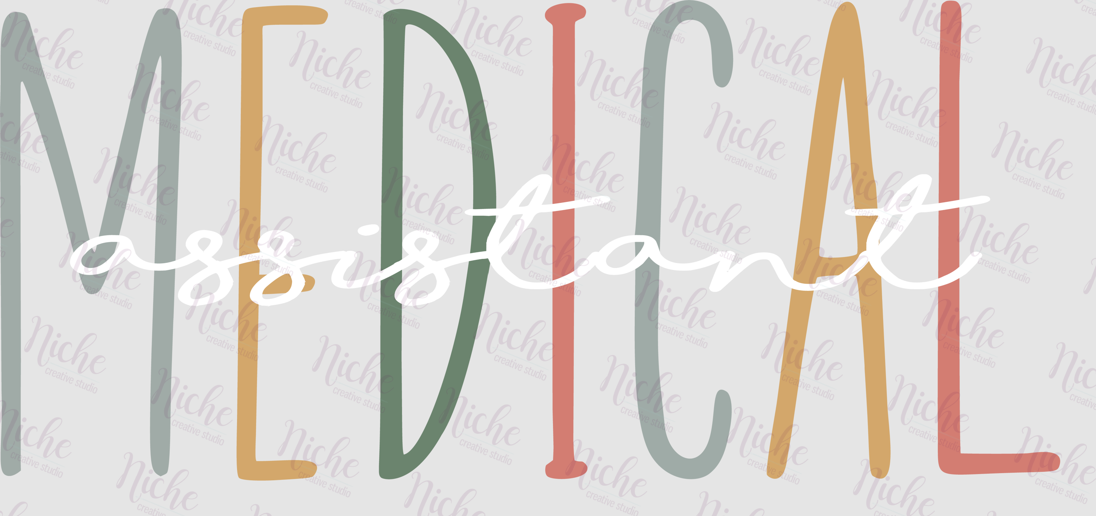 -MED1891 Medical Assistant Decal – Niche Creative Studio