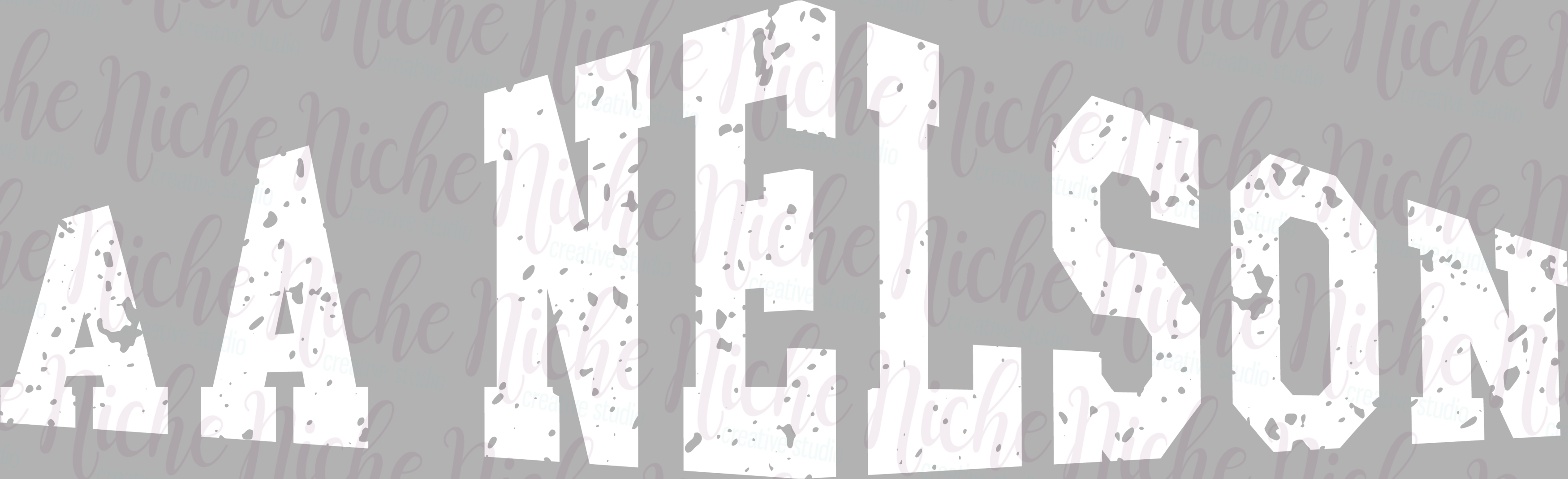-NEL8272 AA Nelson Distressed Decal – Niche Creative Studio