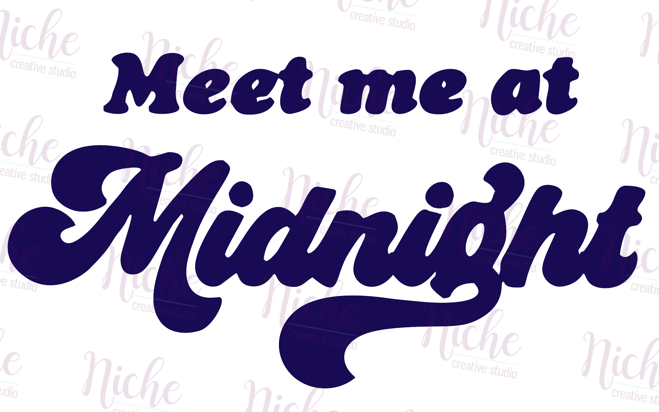-NEW2921 Meet Me At Midnight Retro Decal – Niche Creative Studio