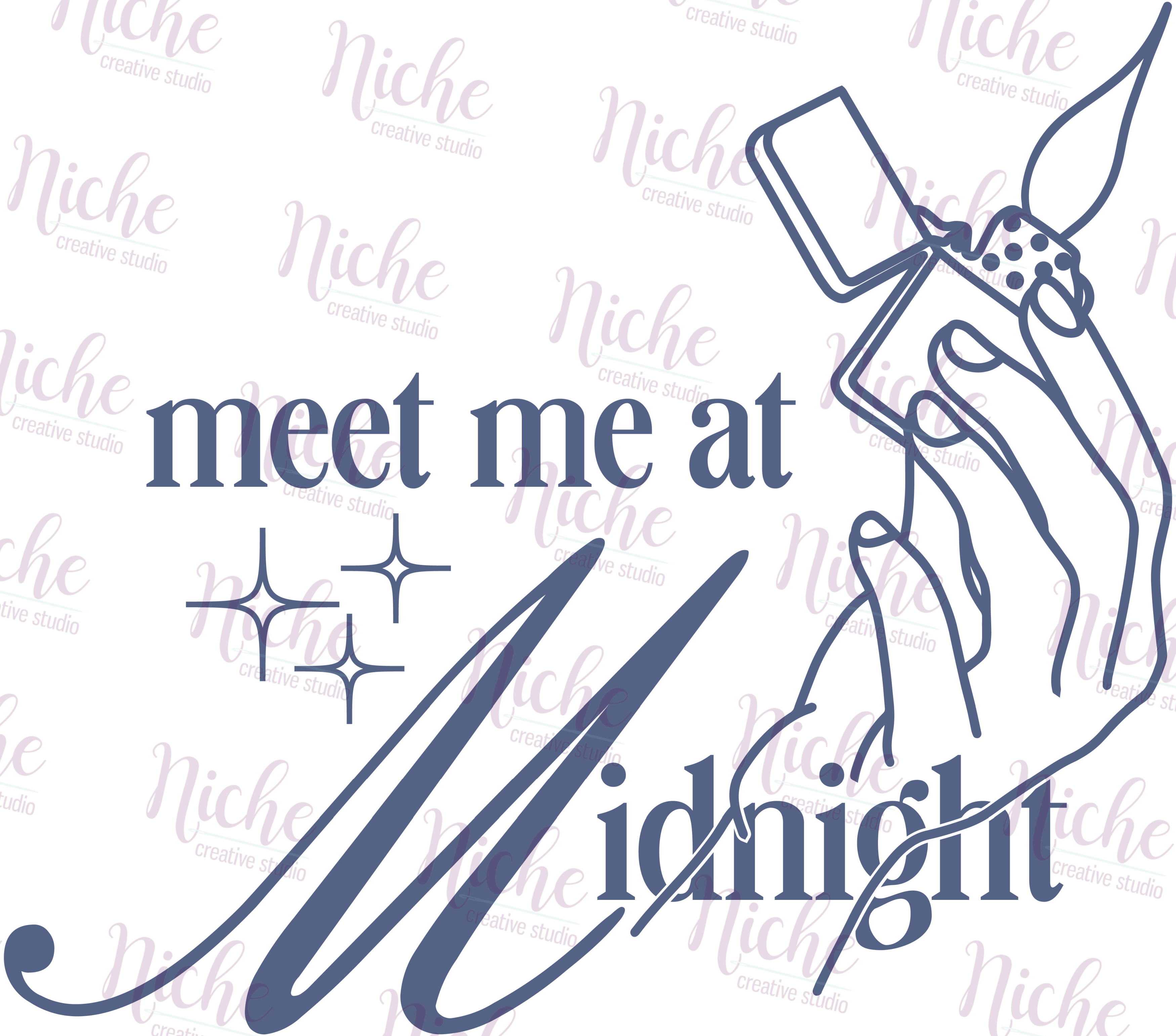 -NEW2922 Meet Me at Midnight Decal – Niche Creative Studio