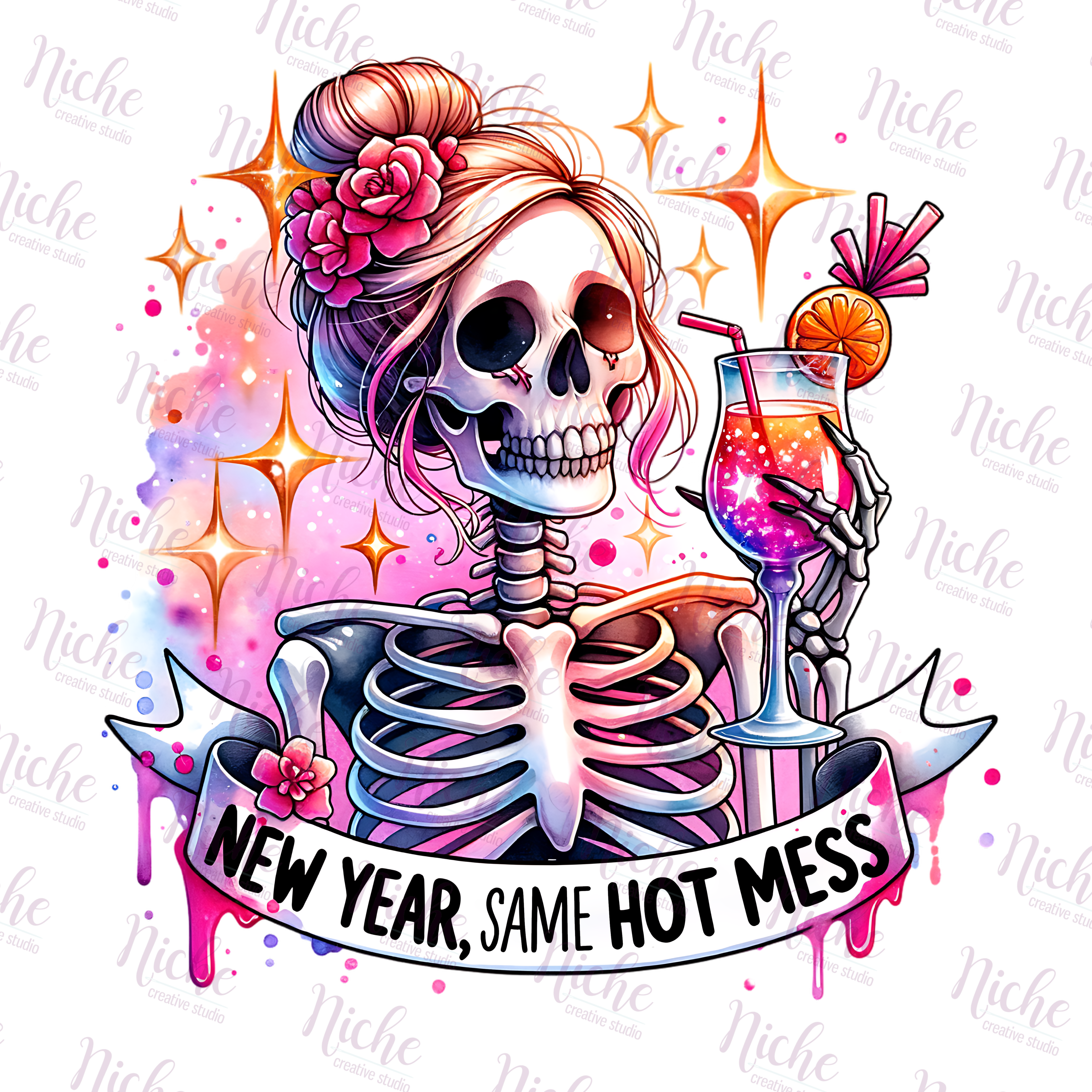 -NEW5630 New Year Same Hot Mess Decal – Niche Creative Studio
