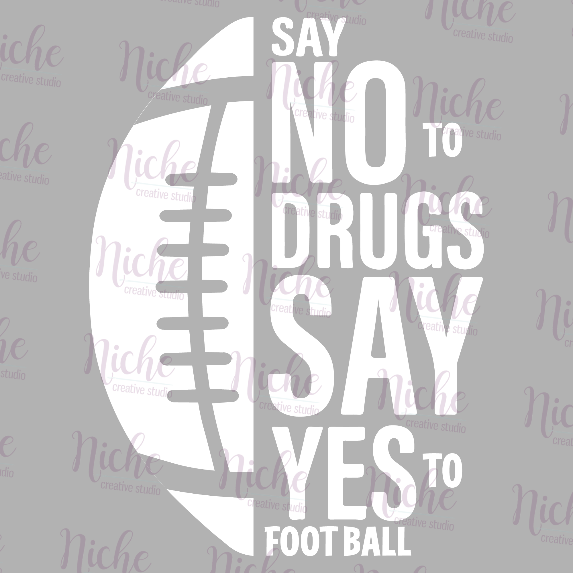 -RED5401 Say Yes to Football Decal – Niche Creative Studio