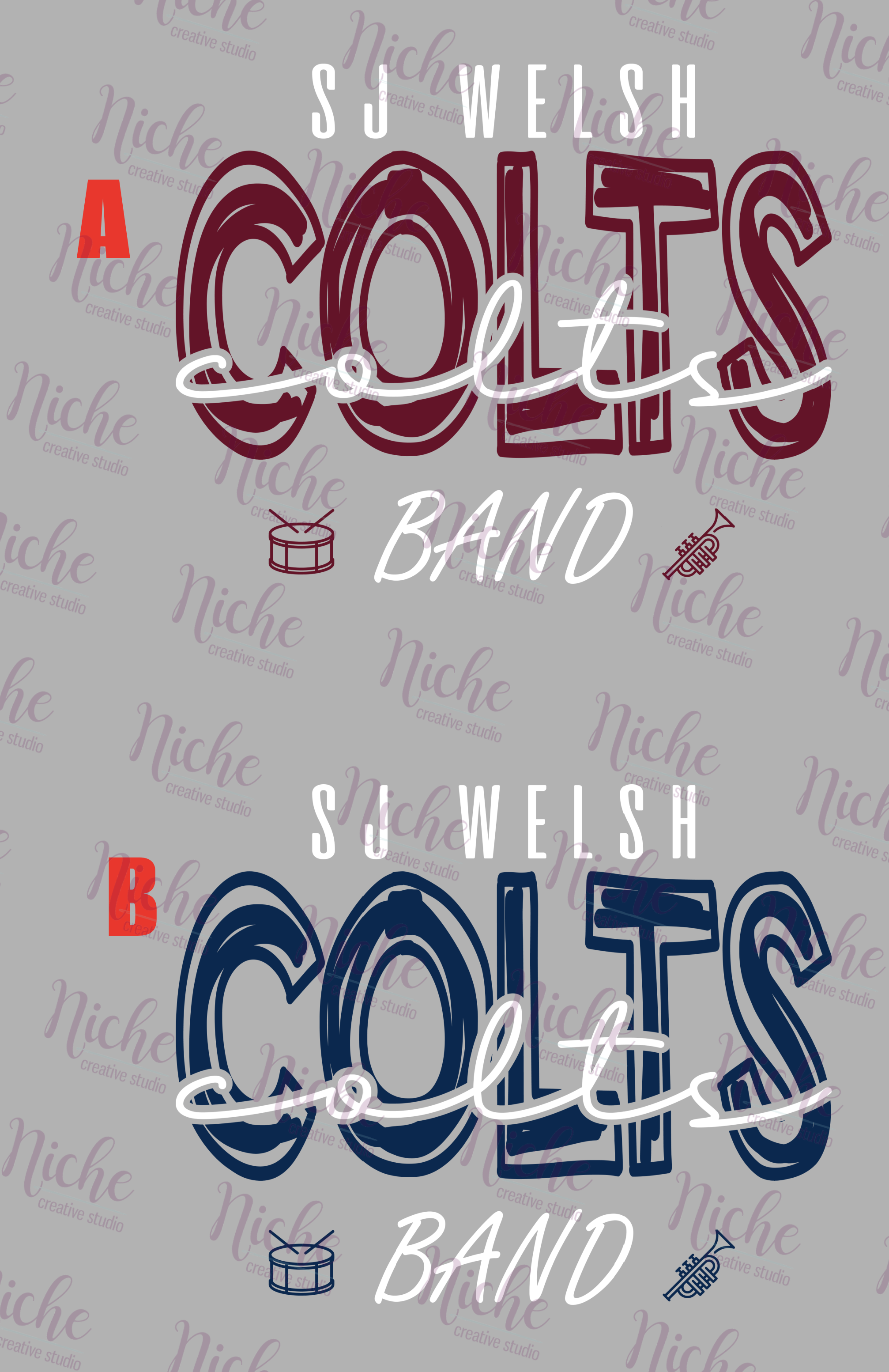 -SJW3325 Colts Band Decal – Niche Creative Studio
