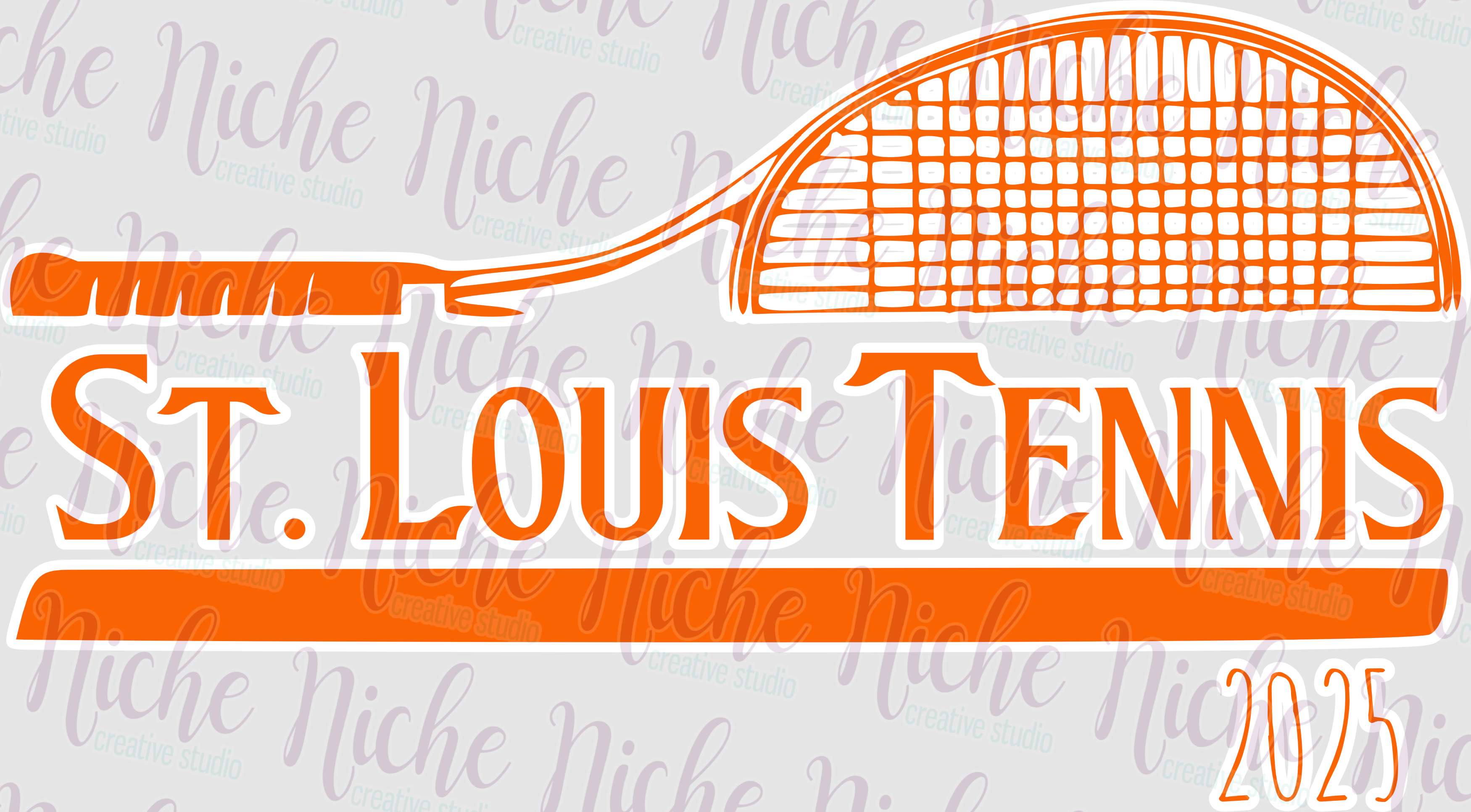 -STL3430 St. louis Tennis Decal – Niche Creative Studio