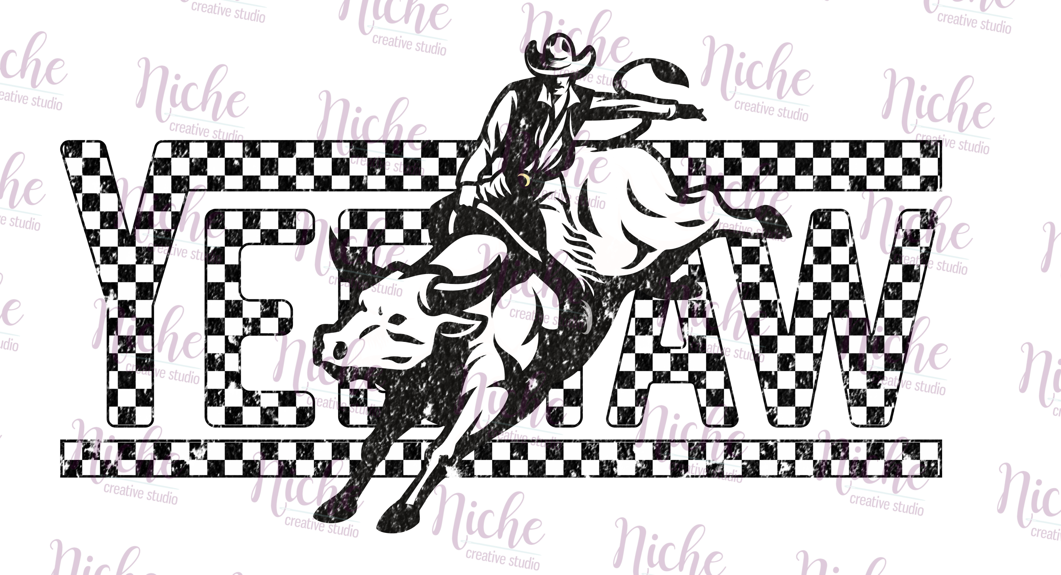 -WES6047 Yeehaw Decal – Niche Creative Studio
