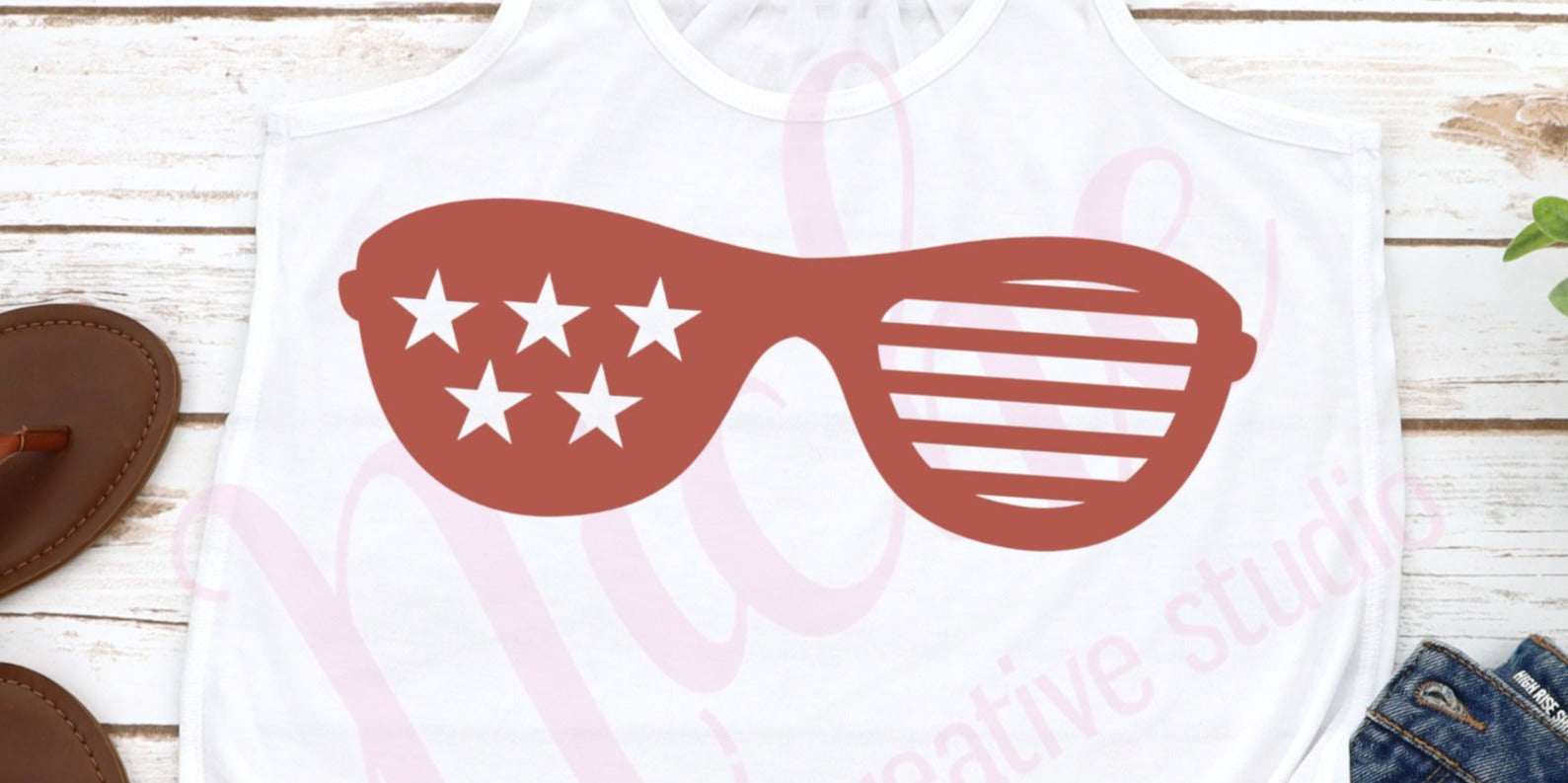 * Glasses Red Decal – Niche Creative Studio