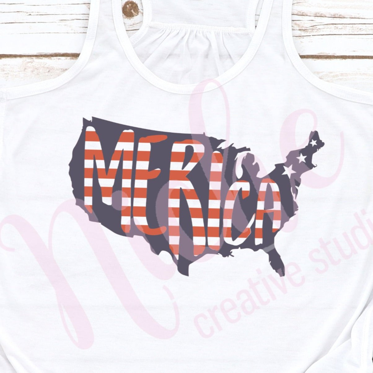 * Merica Stripes Decal – Niche Creative Studio